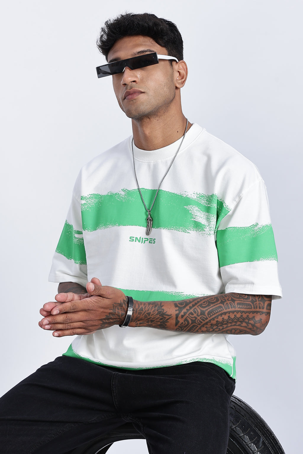 SNIPES Mint Brushstroke Oversized T-Shirt – Snipes